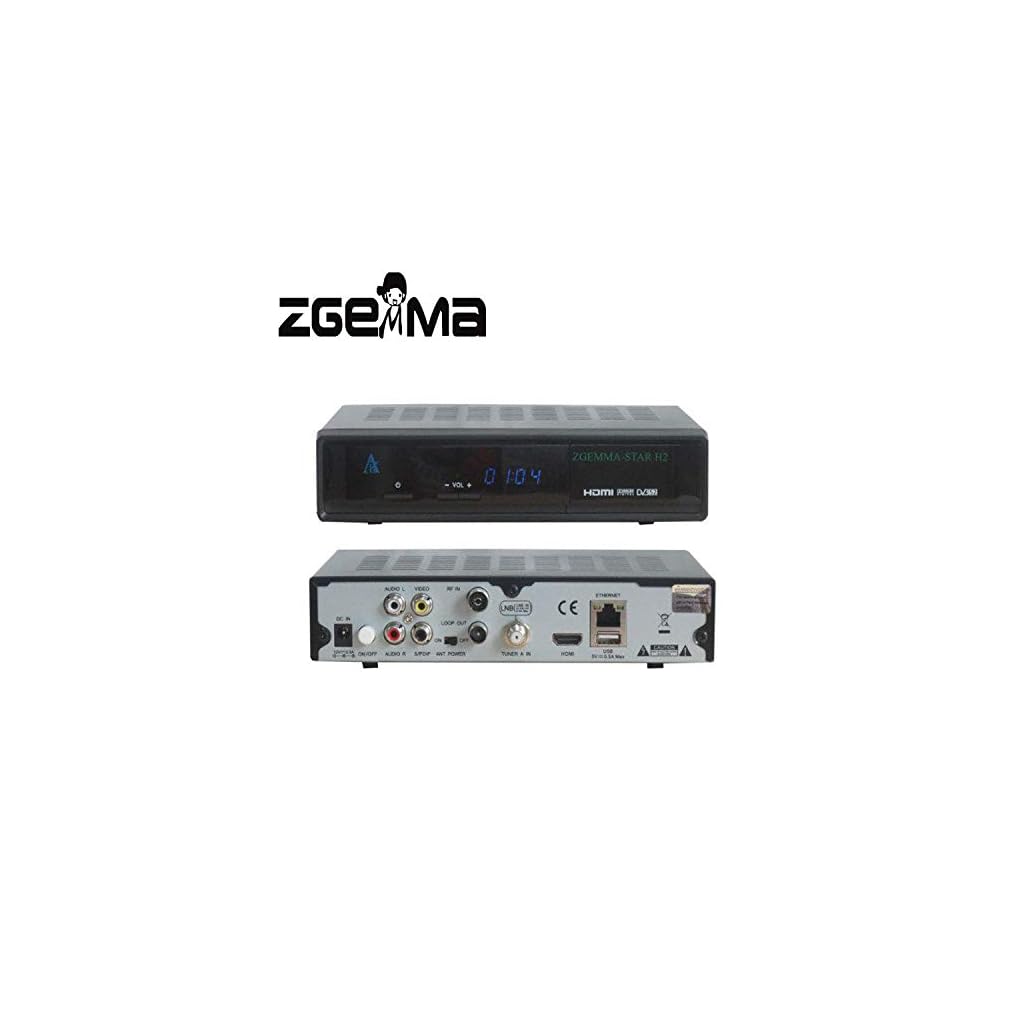 ZGEMMA STAR H2 Combo Receptor De TV FTA Linux OS DVB-S2+ DVB-T2/C Dos Sintonizadores ...