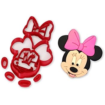 Amazon.com: MINNIE MOUSE SET CARTOON DISNEY CHARACTER COOKIE CUTTER ...