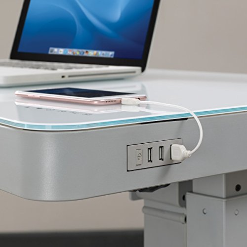 Office Products BellO Electric Adjustable Height Standing Desk White ...