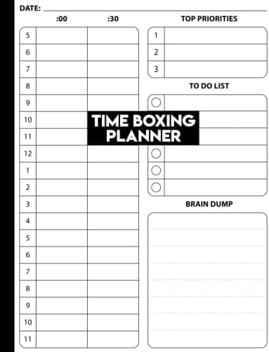 Time Boxing Planner: Daily Time Block Planner to Boost Productivity and ...