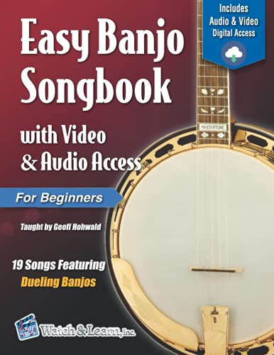 Amazon.com: Easy Banjo Songbook for Beginners with Video & Audio Access ...
