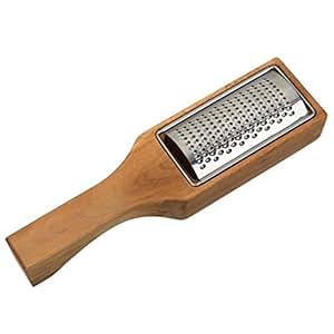 Amazon.com: Handheld Parmesan Cheese Grater with Acacia Wood Storage ...