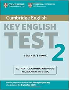 Cambridge Key English Test 2 (KET Practice Tests): Esol, Cambridge ...