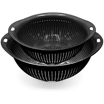 Amazon.com: Bowler Hat Kitchen Colander Strainer, Black, for Pasta ...