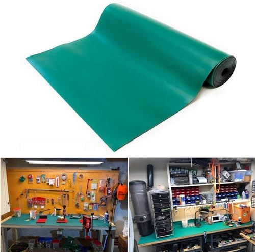 MYOYAY 23.6 x 118" Rubber ESD Soldering Mat Roll 0.08" Thick Anti ...