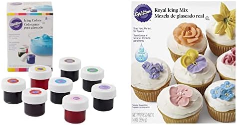 Wilton Icing Colors, 8-Count Icing Colors, (Packaging May vary) & Royal ...