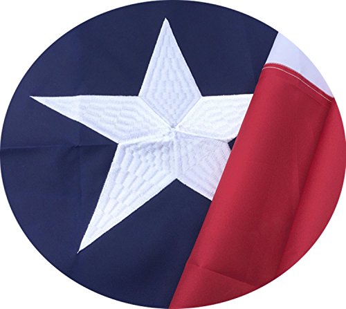 Winbee Texas State Flag 2x3 Ft Embroidered Stars Sewn Stripes ...
