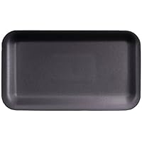 Amazon.com: CKF 17SB, 17S Black Foam Meat Trays, Disposable Standard ...