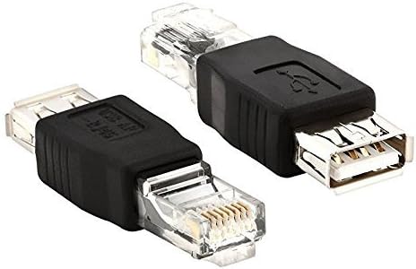 AF-RJ45 Adapter, Maxhood USB 2.0 Female to Lan RJ45 8P8C Male Crystal ...