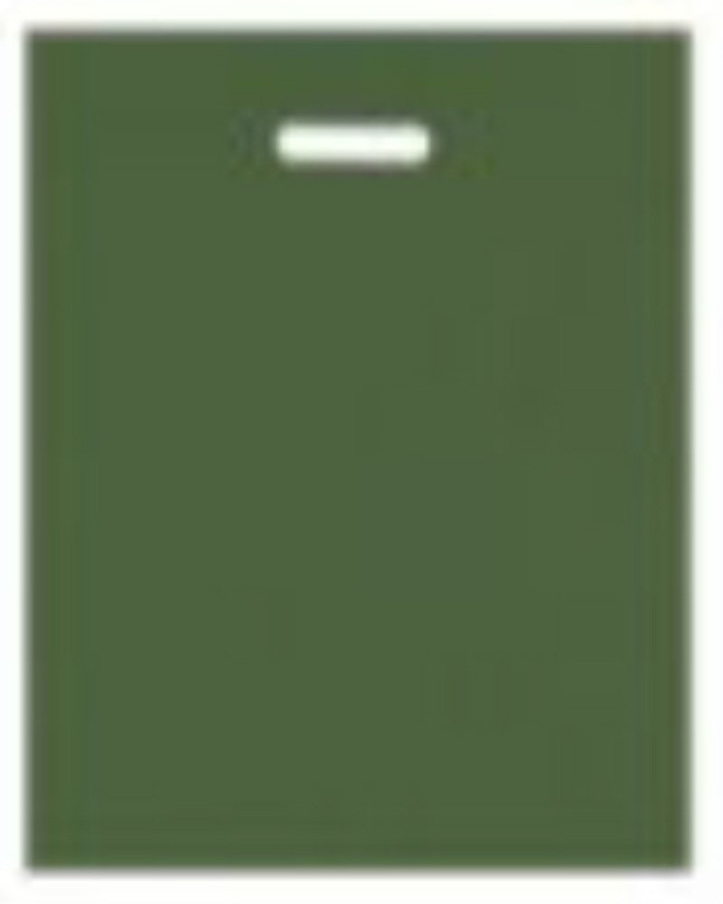 50 Strong Harrods Green Colour Plastic Polythene Die Cut Handle Carrier ...