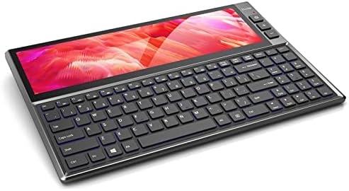 BQAA RGB Keyboard, Built-in 12.6 inches Touchscreen Monitor, Ultra-Slim ...