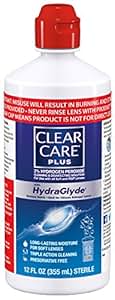 Amazon.com: Clear Care Plus Cleaning and Disinfecting Solution with Lens Case, 12-Ounces: Health ...