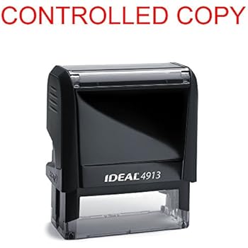 Amazon.com : Controlled Copy Rubber Stamp for Office Use Self-inking ...
