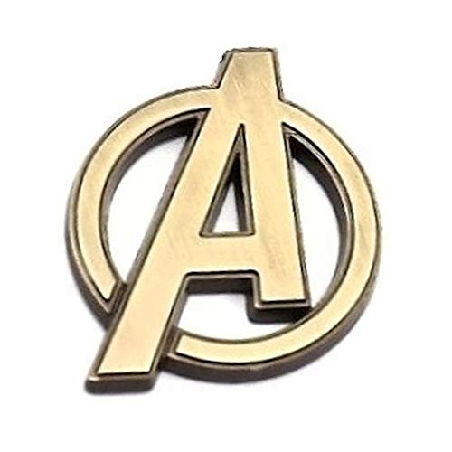 Buy TUNSECHY Gold Avengers Logo Metal Craft for Magnetic Board and ...