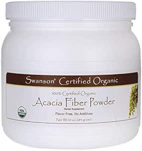 Amazon.com: Swanson 100% Certified Organic Acacia Fiber Powder 10 Ounce ...