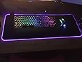 Mouse pad para jogos RGB, UtechSmart Mouse pad grande estendido macio ...