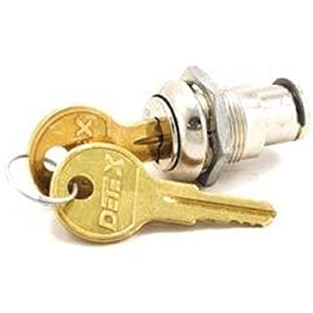 Detex Cover Lock Cylinder & Keys for EAX500 and ECL-230D Exit Alarm PP ...