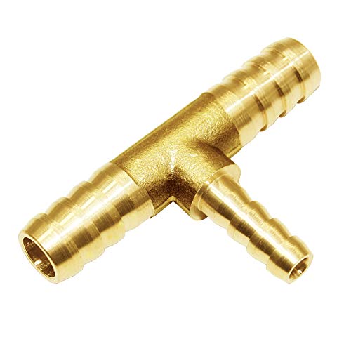 Joywayus Barb Reducer 3/8"x 1/4"x 3/8" ID Hose,Reducing Tee 3 Way Union ...