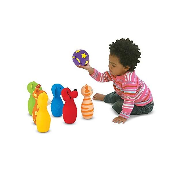 Melissa & Doug K's Kids Bowling Friends Play Set and Game With 6 Pins ...