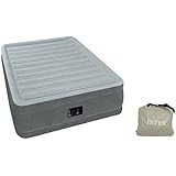 Intex Deluxe Pillow Rest Raised Air Bed Single Size inc Pump #67732 ...