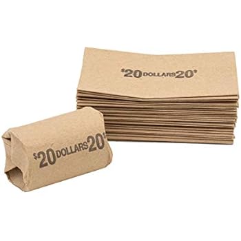 Amazon.com : Eisenhower Dollar Flat Coin Wrappers, Solid, Bundle of 100 ...