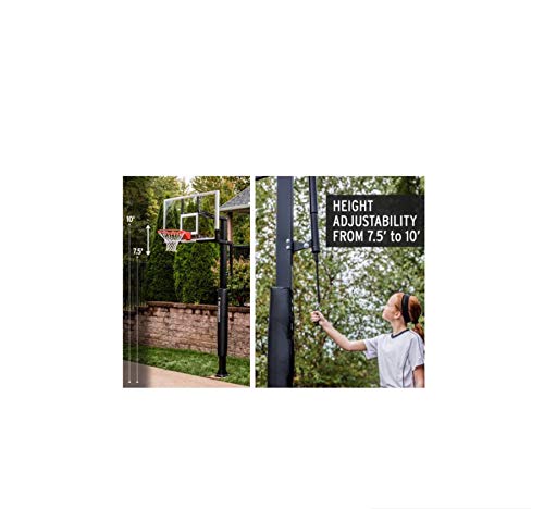 Silverback 60" In-Ground Basketball System with Adjustable-Height ...