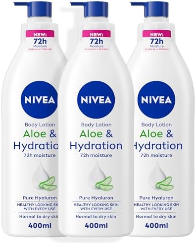 NIVEA Body Lotion for Normal to Dry Skin, Aloe & Hydration, 5in1 ...