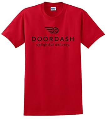Amazon.com: Door Dash T Shirt DoorDash Delightful Delivery Unisex Tee ...