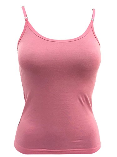Elk Women's Cotton Camisole Slip Adjustable Strap Spaghetti Top ...