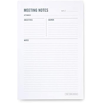 Amazon.com : Meeting Notes Notepad - Modern Meeting Notepad and Action ...