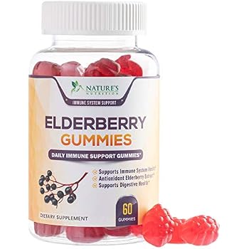 Amazon.com: Elderberry Gummies Extra Strength Sambucus Gummy - Natural ...