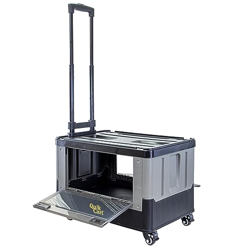 dbest products Quik Cart Extended Four Wheeled Rolling Crate Teacher ...