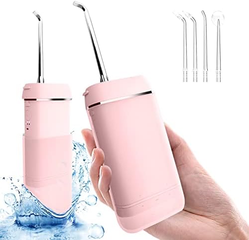 Water Flosser [Mini Cordless Portable] Oral Irrigator Water Teeth ...
