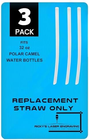 Polar Camel Replacement Straws, 30/32 oz Water Bottle Compatible, White ...
