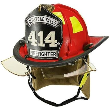 Cairns 880 Chicago Helmet, Red - NFPA Bourkes, Standard, Red: Amazon ...