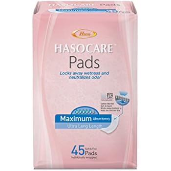 Amazon.com: HASOCARE Incontinence Pads (Extra Wide, Ultra Thin) For ...