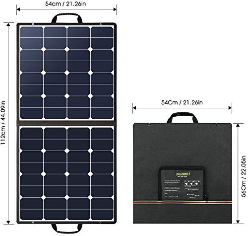 SUAOKI Solar Charger 80W Portable Solar Panel Foldable Portable ...