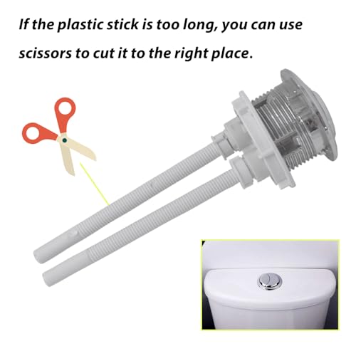 Toilet Tank Push Button Thread Diameter Dual Push Flushing Button ...