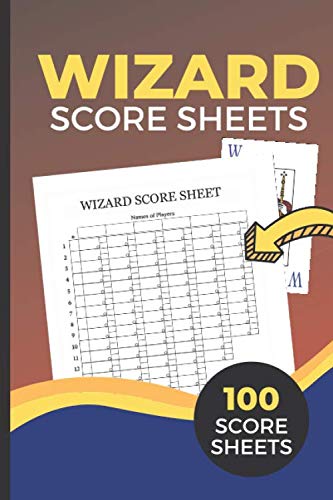 Wizard Score Sheets: Wizard Card Game Score Pads, Oversized Scorepads ...