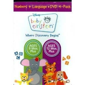 Amazon.com: Baby Einstein: Numbers & Language (4-Disc): Baby Noah ...