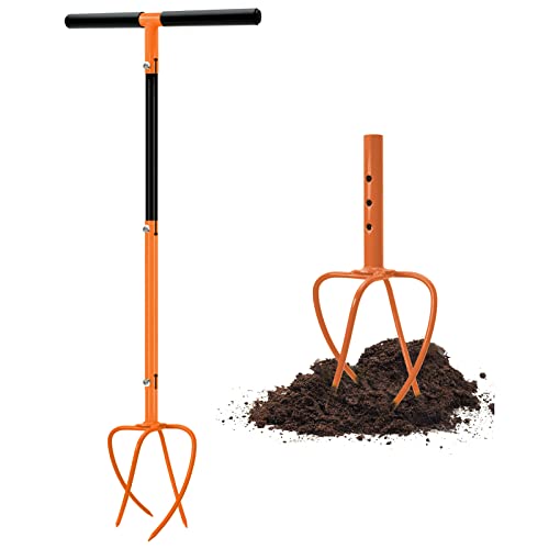 Hand Tiller Garden Tiller, Manual Twist Tiller with Long Handle, Garden ...