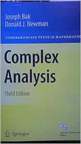 Complex Analysis, 3rd Edition: Joseph Bak & Donald Newman ...