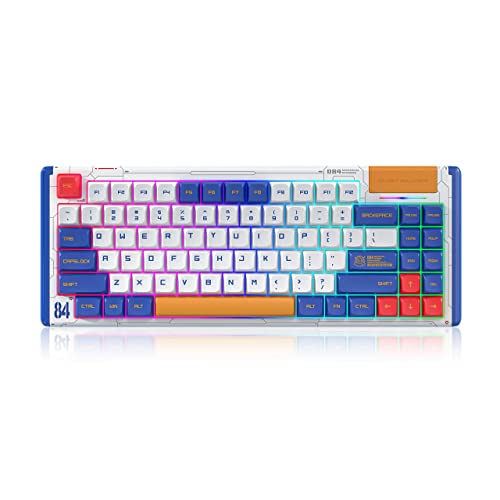 DUSTSILVER D84 Wireless 75% Mechanical Keyboard with RGB, Hot Swappable ...