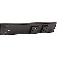 Amazon.com: Task APT Angled Power Strip 9 inch Left, 2 Receptacles ...