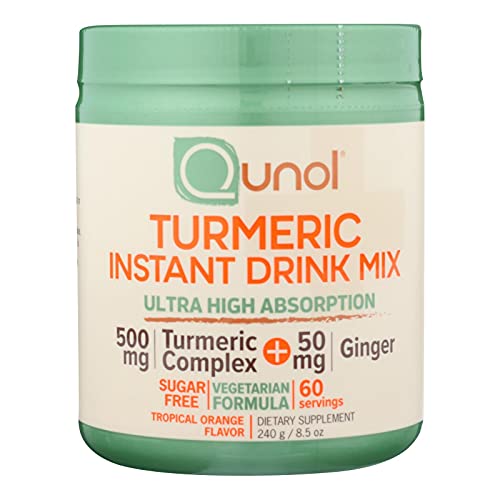 Turmeric Curcumin Instant Drink Mix, Qunol Natural Ultra High ...