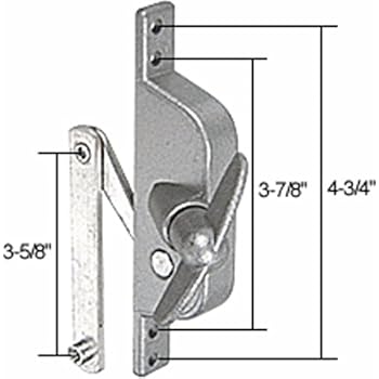 Jalousie Window Operator Crank Handle, 5/16" Spline for Parlyn - Screen ...