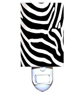 Horizontal Zebra Print Decorative Night Light - Zebra Nightlight ...