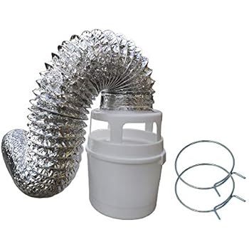 Amazon.com: Raven Indoor Dryer Vent Kit with Lint Trap Bucket and 4 ...