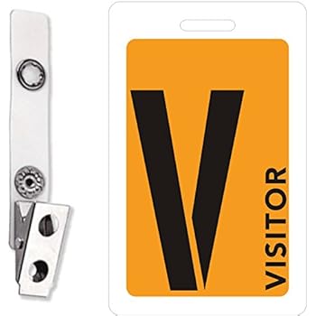 Amazon.com : 25- Reusable / Rewritable Custom Visitors Badges (25 ...