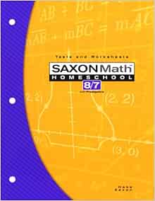 Saxon Math 8/7 Homeschool: Testing Book 3rd Edition: Stephen Hake, John ...